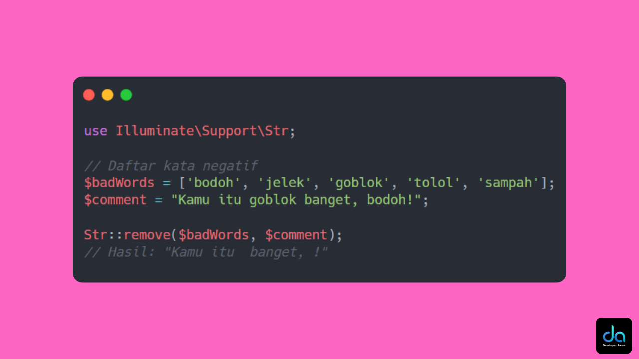 Str::remove – Cara Mudah Bersihkan String di Laravel