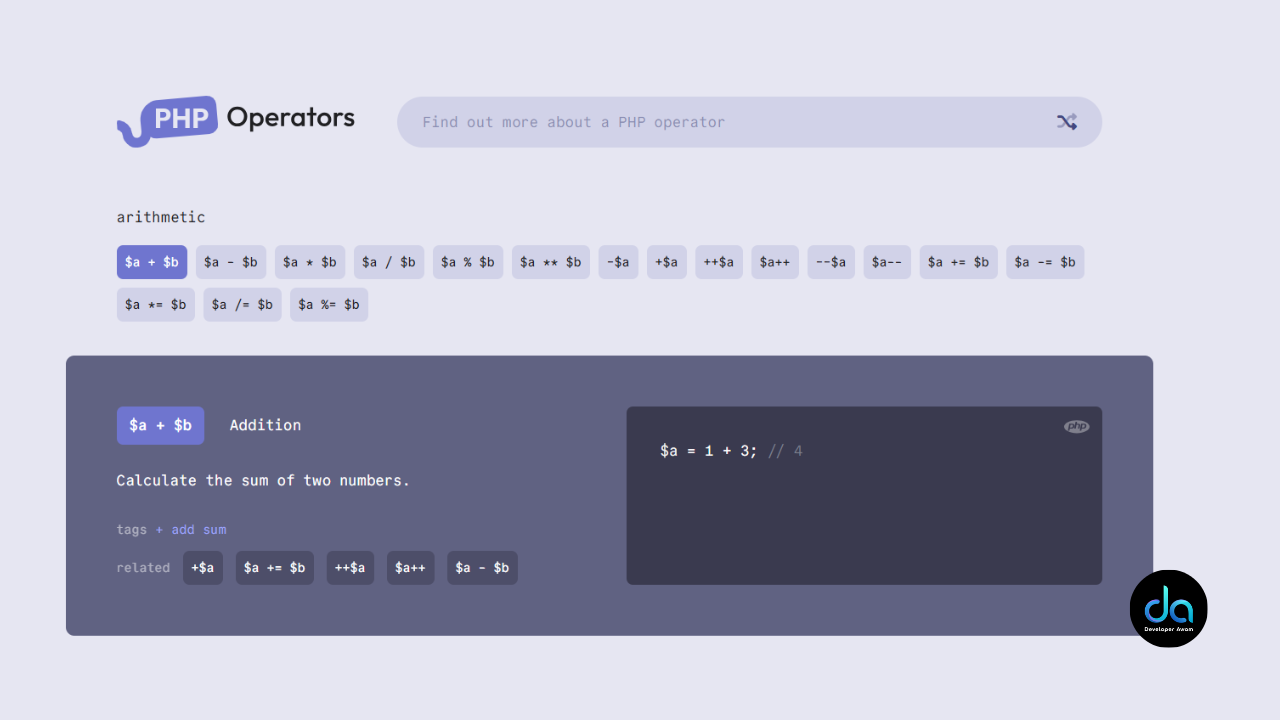 php-operators.com: Website Referensi Operator PHP Lengkap dan Interaktif