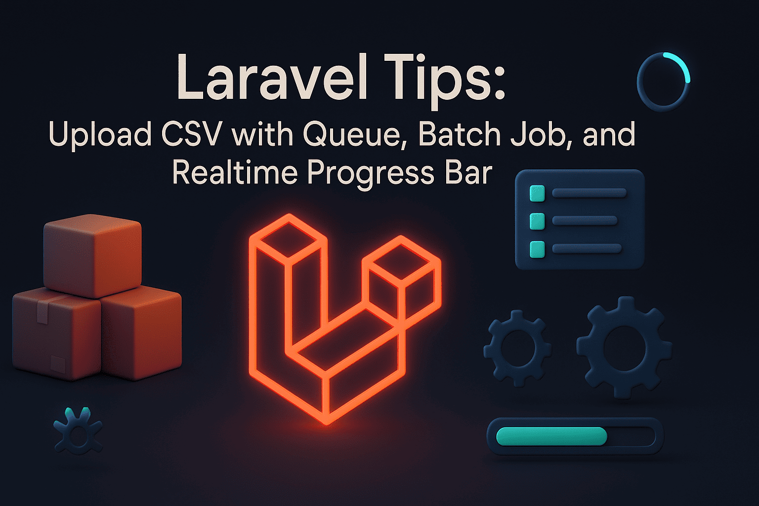 Laravel Tips: Upload CSV dengan Queue, Batch Job, dan Progress Bar Realtime